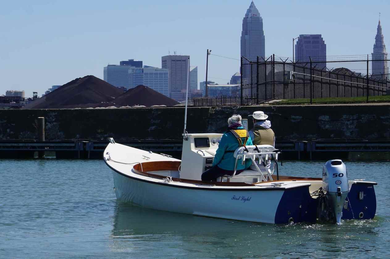 FIRST LIGHT Launched! – Cleveland Amateur Boatbuilding and Boating Society